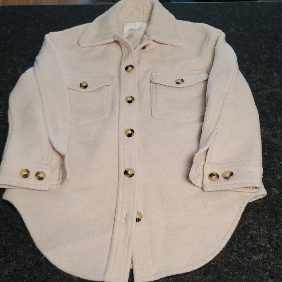 Wilfred | Jackets & Coats | Wilfred Beige Utility Jacket With Brass ...